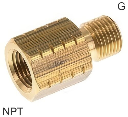Niples Reductores Latón / Acero Inoxidable Roscas-G/NPT PN40 | Tameson.es