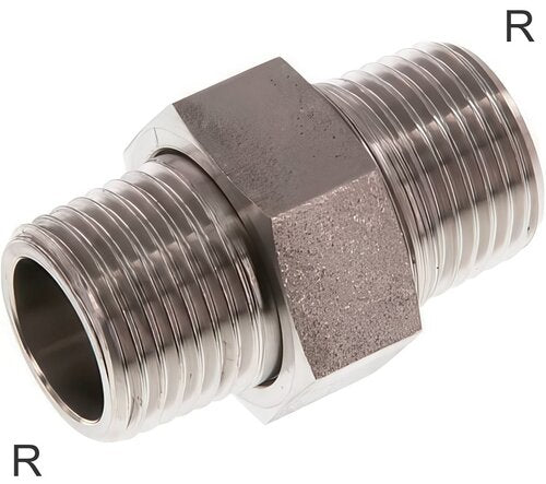 Niples Dobles Acero Inoxidable R-Roscas Separables Con Sello Cónico ...