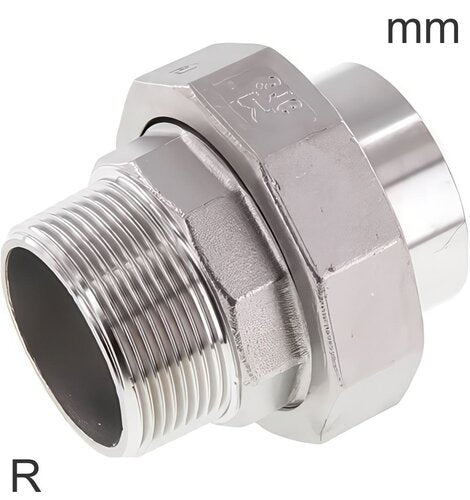 Niples Dobles Roscas R De Acero Inoxidable Y Extremo De Soldadura Con ...