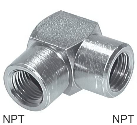 Accesorios En Ángulo 90 Grados Acero / Acero Inoxidable Roscas NPT ...