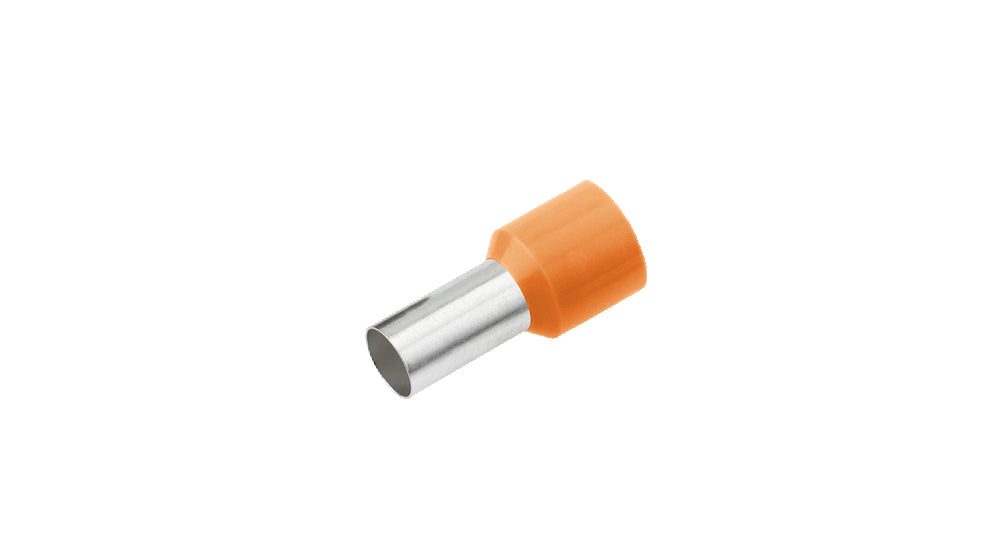Ferrules De Fin De Cable Aislados DIN 46228 4.0mm Naranja - 180952 [100 ...