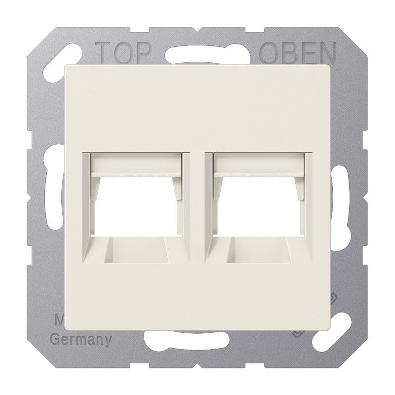 Jung AS500 Blanco Doble Panduit Toma Modular Tapa - A1569-2PAND ...