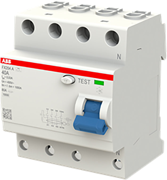 ABB FX204 4P Tipo A 30mA 40A RCD Interruptor Diferencial - 2CSF204165R ...
