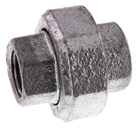 Unión Conector Recto Rp1/2'' Femenino Hierro Fundido Sello Plano 25bar ...