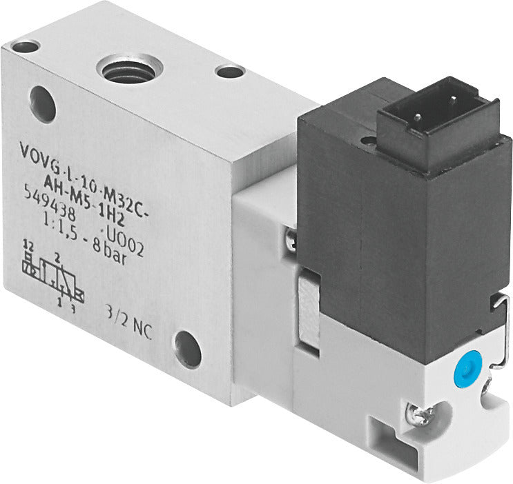 Festo 3/2 NO Monostable Air Solenoid Valve Sub-base 180l/min 2 - 8bar/2 - 116psi - 560706 ...